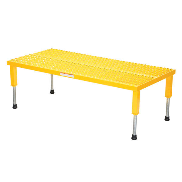 24" x 48" Serrated Deck Adjustable Work Platform | Bastian Solutions