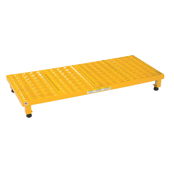 19" x 48" Serrated Deck Adjustable Work Platform | Bastian Solutions