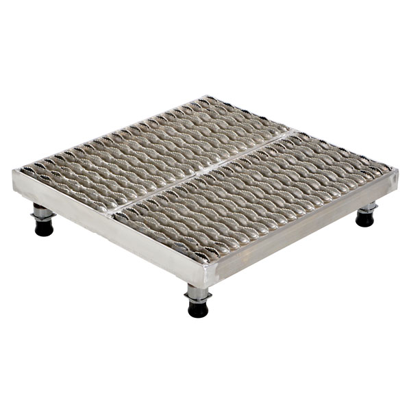 24" x 24" Serrated Deck Adjustable Work Platform | Bastian Solutions