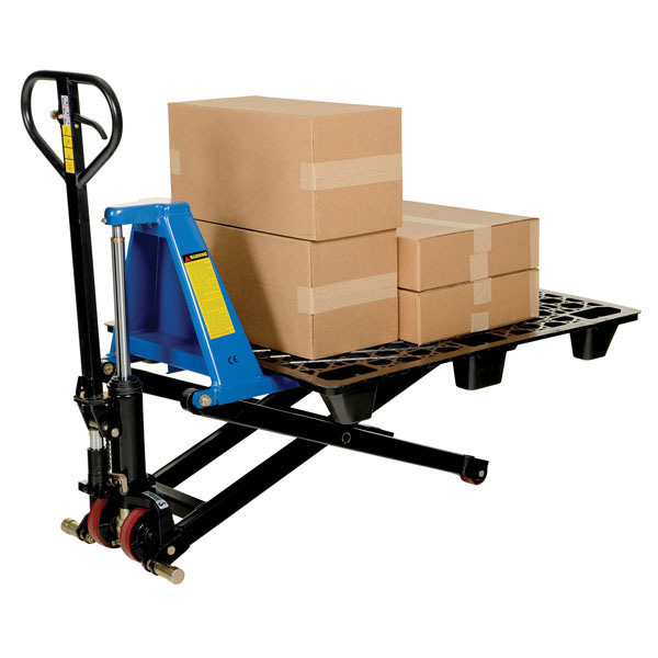 Vestil - Tote Lift Hand Pump Powered - 3000 lbs. Capacity - 58" L x 21 ...