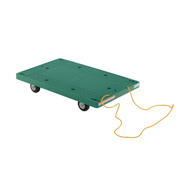 Vestil Plastic Dolly W/Pull Rope 33X21 In 500Lb | Bastian Solutions