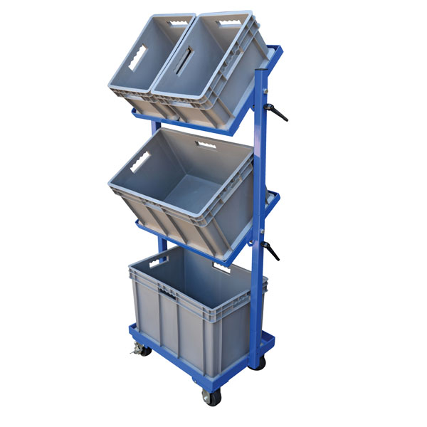 Multi-Tier Cart 3 Shelf 3 Basket 200 Lb | Bastian Solutions