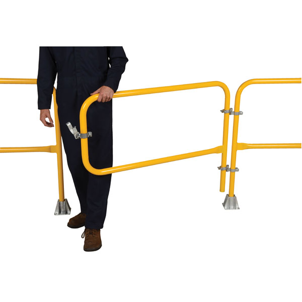 Vestil Pipe Safety Railing Gate-P Shaped 48X42 | Bastian Solutions