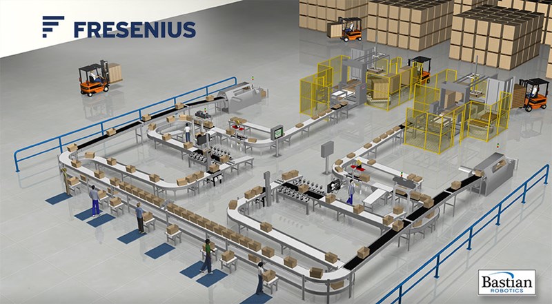 Fresenius Case Study | Pharmaceutical and Palletizing | Bastian Solutions