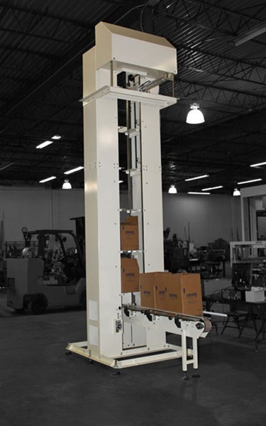 Vertical Case Lifts, Case Elevator | Ancillary Palletizing Equipment ...
